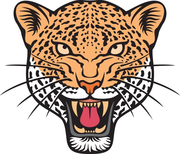 Leopard logo mascot Royalty Free Vector Image - VectorStock