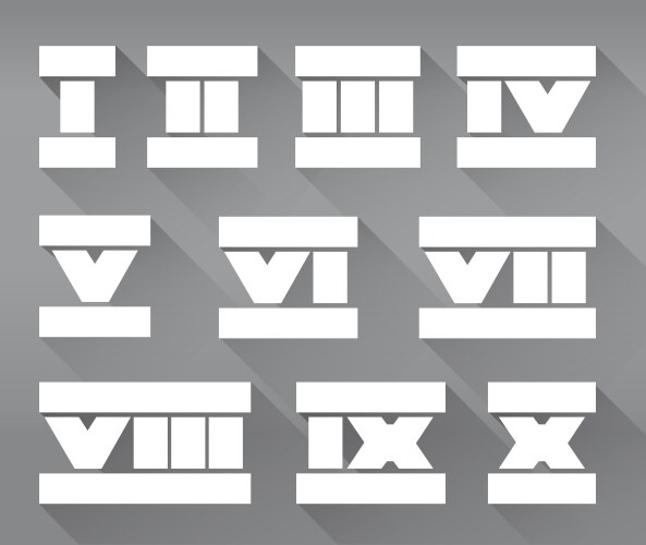 Roman Numerals Vector Images (over 2,500)