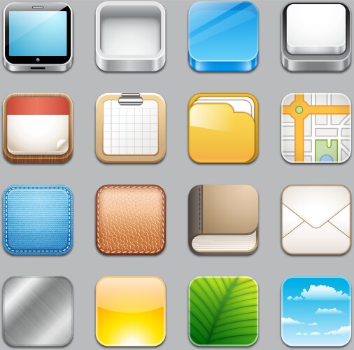 Background for the app icons-fruits part 2 Vector Image