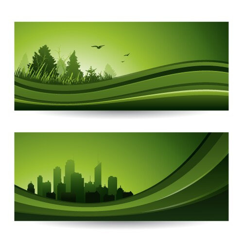 Green Banner Nature Vector Images (over 190,000)