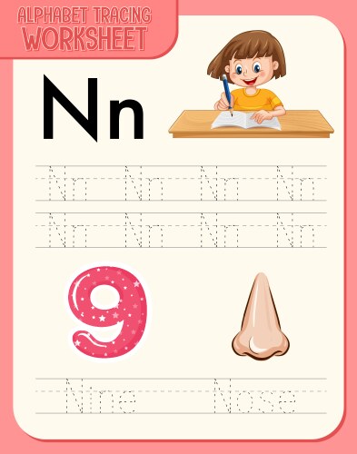 Worksheet matching vocabulary pqr Royalty Free Vector Image