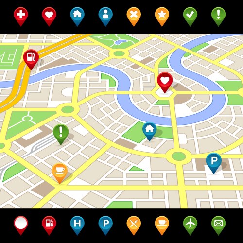 Generic Street Map Vector Images (over 420)