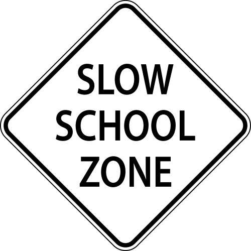School Zone Sign Vector Images (over 1,700)