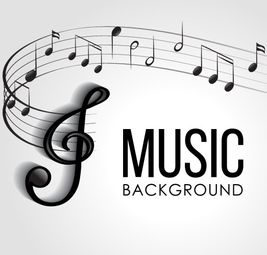 Font design for word music on white background Vector Image