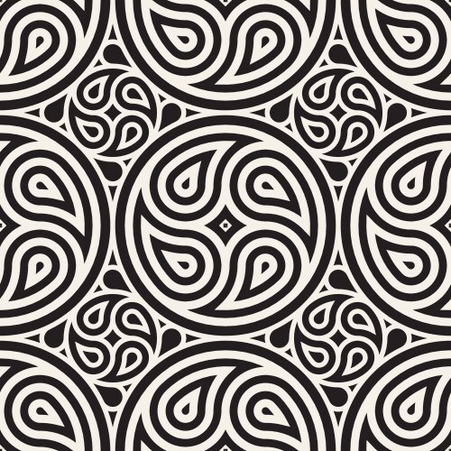 Seamless pattern repeating geometric elements Vector Image