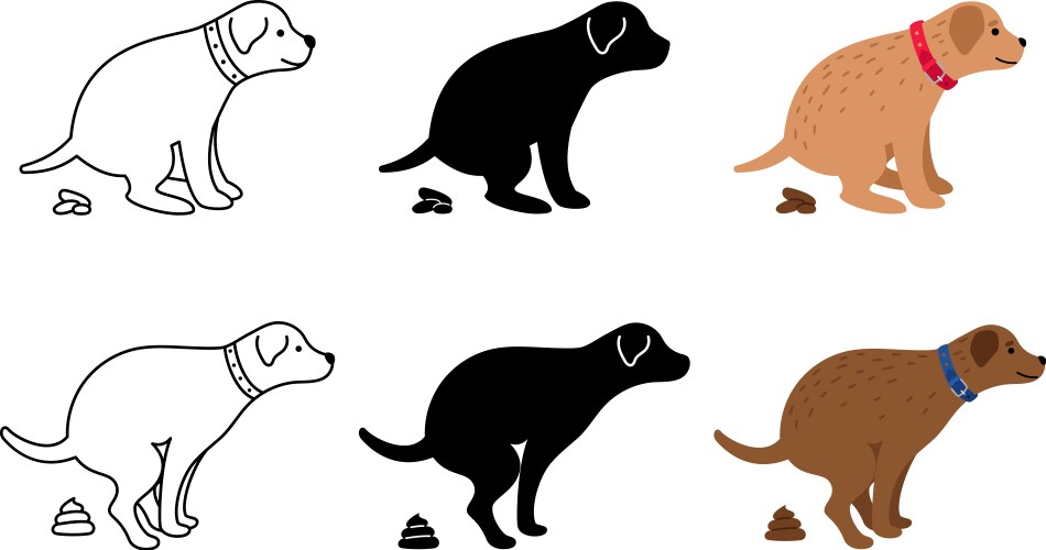 Dog Waste Cleanup - Pet Hygiene Royalty Free Vector Image