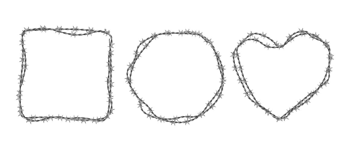 Barbed Wire Circle Frame Vector Images (over 170)