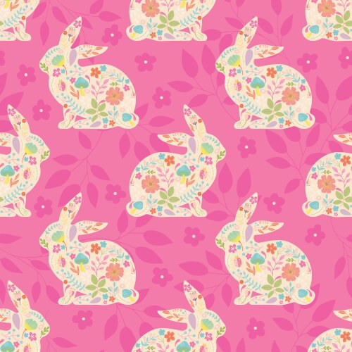 Botanical seamless pattern with spring blooming Vector Image