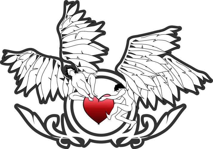 Angel nimb color Royalty Free Vector Image - VectorStock