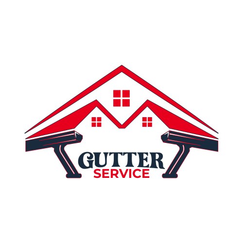 Gutter Logo Illustration Graphic Vector Gutter Installation Repair