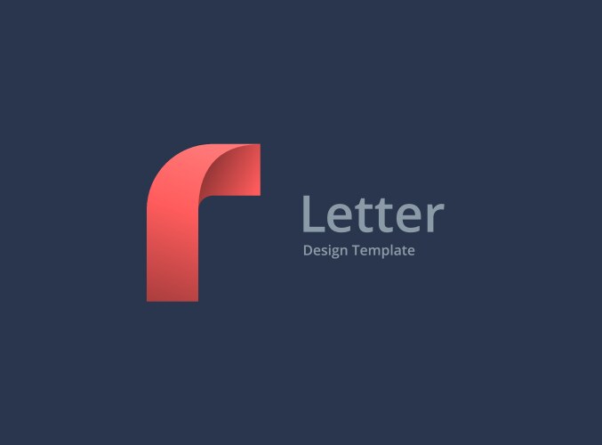 Letter r logo icon design template elements Vector Image