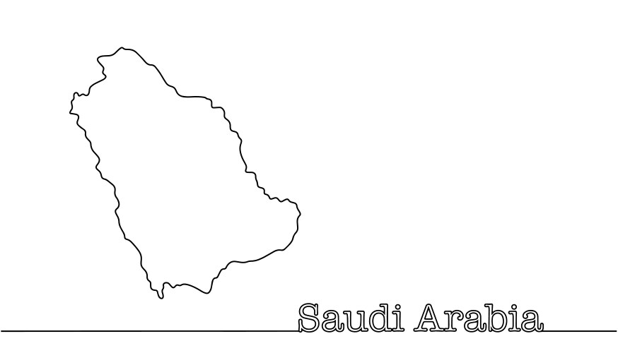 Saudi Arabia Outline Map Vector Images (over 1,200)