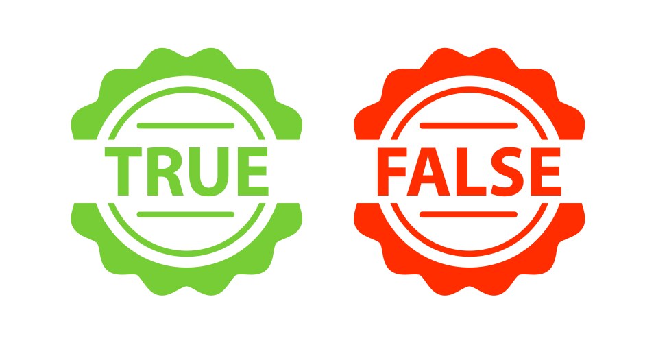 True False Symbol Vector Images (over 1,500)