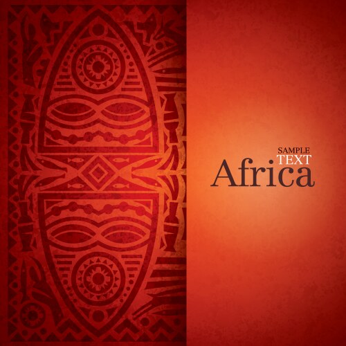 African background design Royalty Free Vector Image