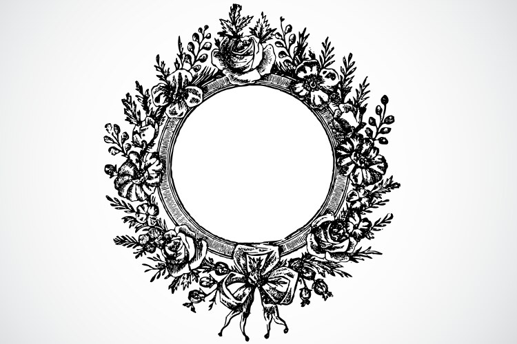 Vintage Woodcut Border Royalty Free Vector Image