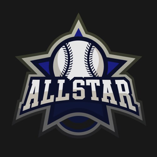Baseball All Star Logo Baseball All Star Vector Art, Icons, And