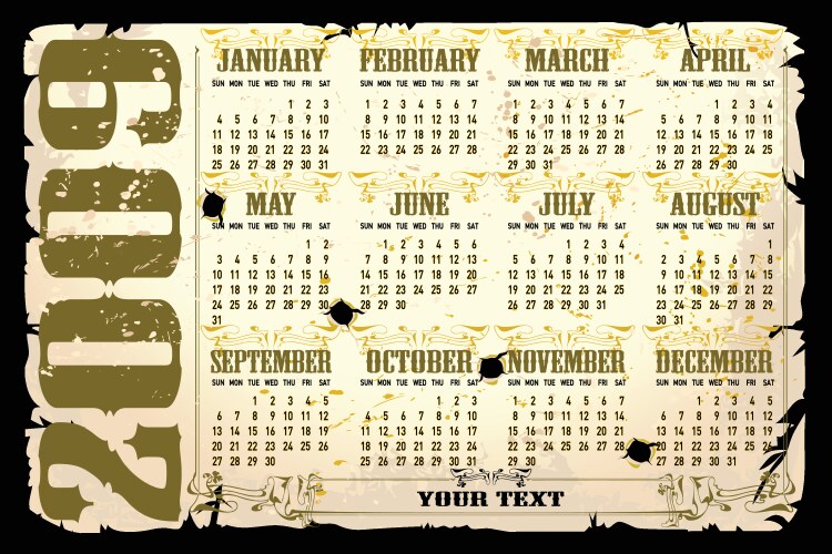 Old Calender Vector Images (over 340)
