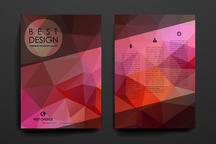 Elegant Rose Business Brochure Templates – Royalty-Free Vector ...