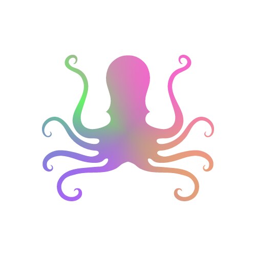 Octopus logo creative concept Royalty Free Vector Image