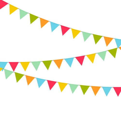 Festive bunting background Royalty Free Vector Image