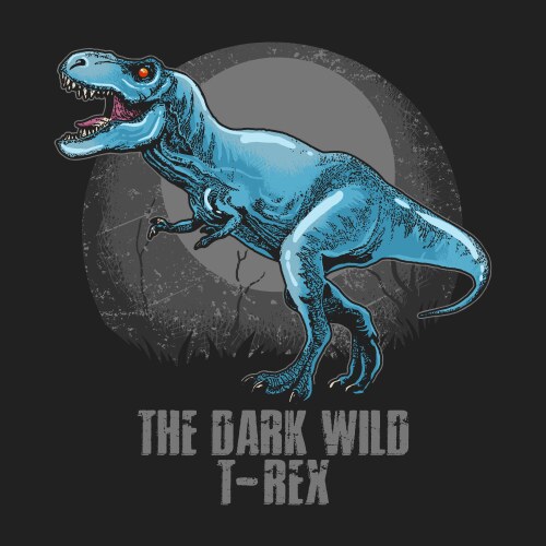 Pug dog puppy cute riding t-rex dinosaur artwork Vector Image