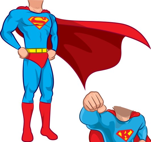 Superhero background Royalty Free Vector Image