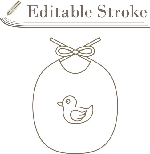 Sweet bib design kit Royalty Free Vector Image