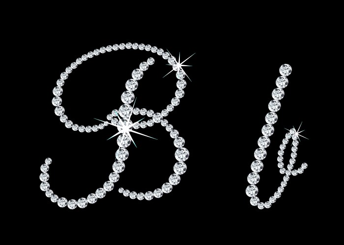Diamond Alphabetic Letters of B Vector Images (over 260)