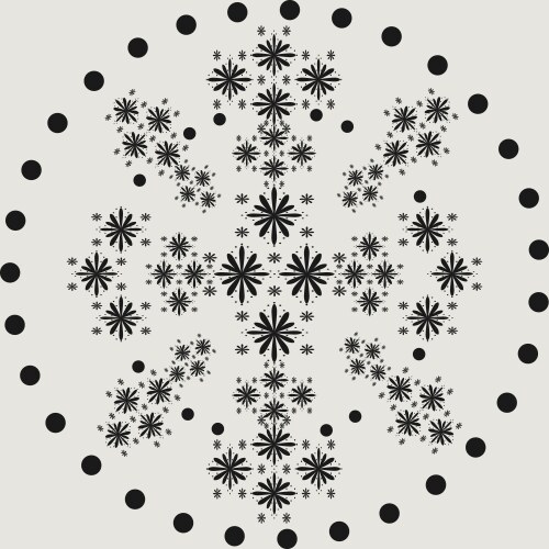 Abstract dotted shape design element Royalty Free Vector