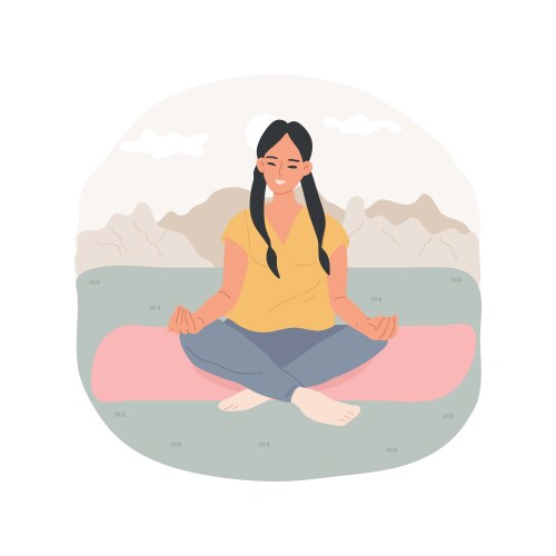 Stress management isolated cartoon Royalty Free Vector Image