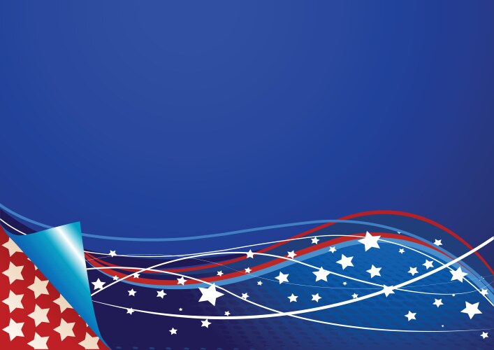 American Flag Background Royalty Free Vector Image