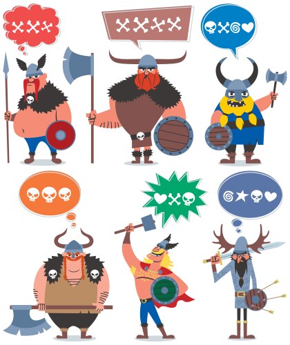 Barbarian on white Royalty Free Vector Image - VectorStock