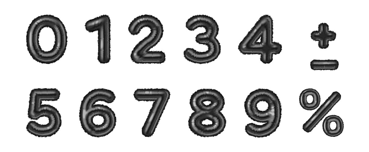 Black and White Numbers Vector Images (over 300,000)