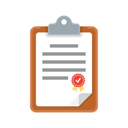 Blank clipboard icon filled Royalty Free Vector Image