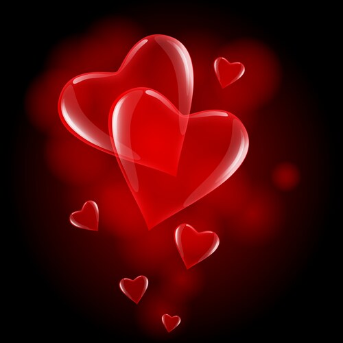 Floating Red Hearts (947468) – Royalty-Free Vector | VectorStock
