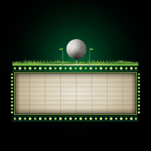 Golf background Royalty Free Vector Image - VectorStock
