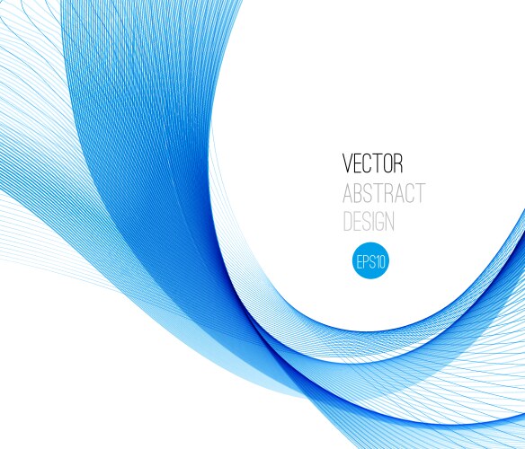 Smooth wave stream line abstract header layout Vector Image