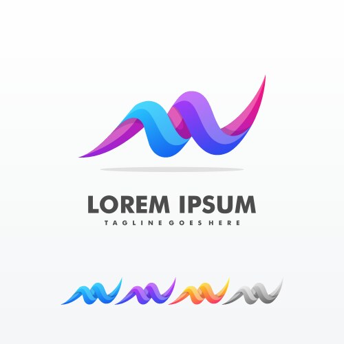 Media communication logo abstract symbol template Vector Image