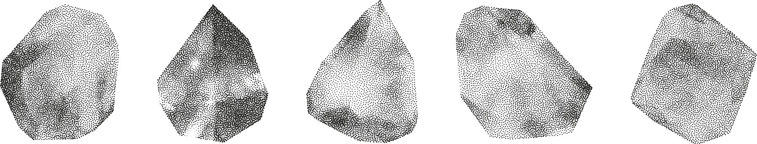 3d gradient geometric shapes with noise Royalty Free Vector