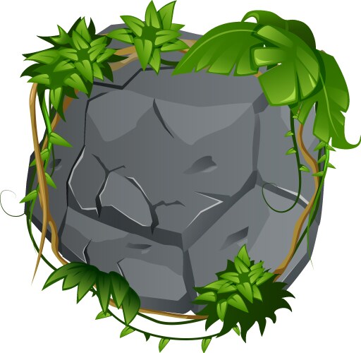 Overgrown sign board Royalty Free Vector Image