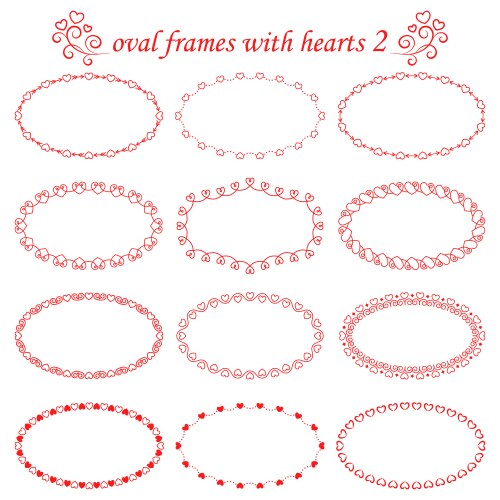 Ovale elegant frame Royalty Free Vector Image - VectorStock