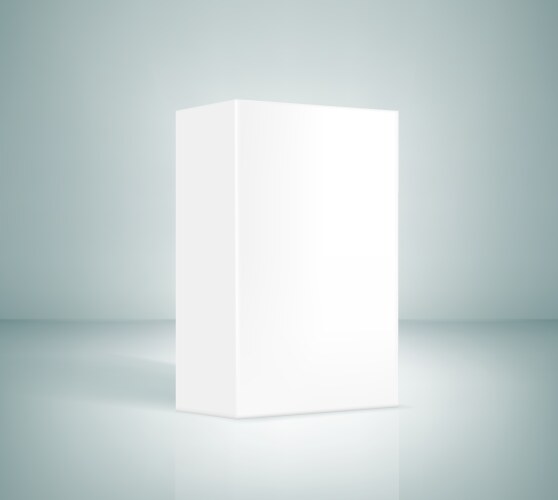 Blank white box Royalty Free Vector Image - VectorStock