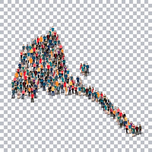 People map country indonesia Royalty Free Vector Image