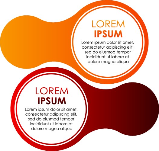 Round shape banners abstract color graphic design Vector Image