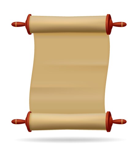 Ancient scroll Royalty Free Vector Image - VectorStock
