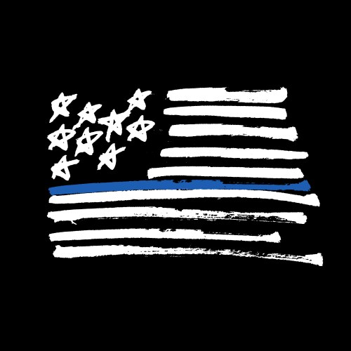 Thin Blue Line Flag Vector Images (over 1,300)