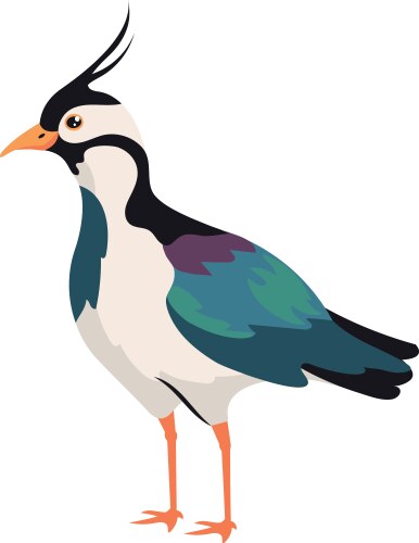 Pelican bird cartoon Royalty Free Vector Image