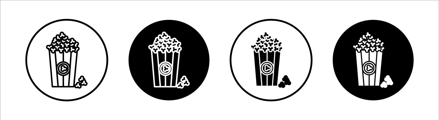 No corn sign flat line icon set thin Royalty Free Vector