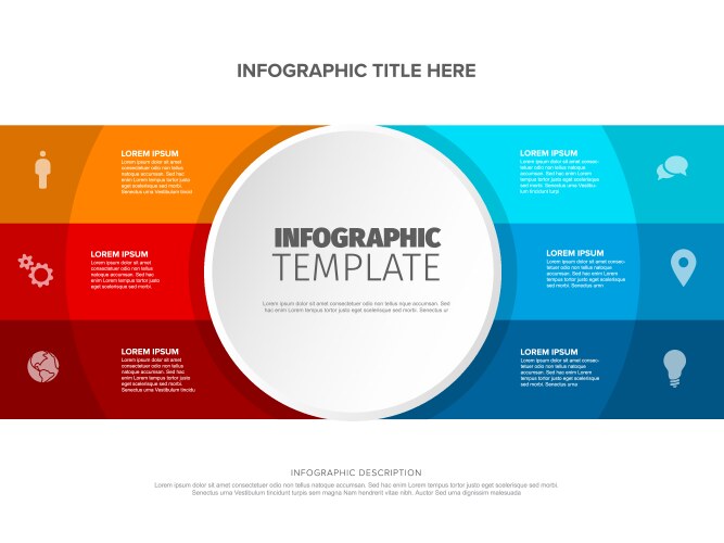 Company profile infographic diagram template Vector Image