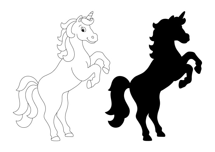Black and White Unicorn Clipart Vector Images (over 1,300)